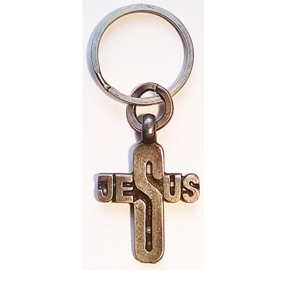 Breloc din metal – Jesus - isaharus.ro